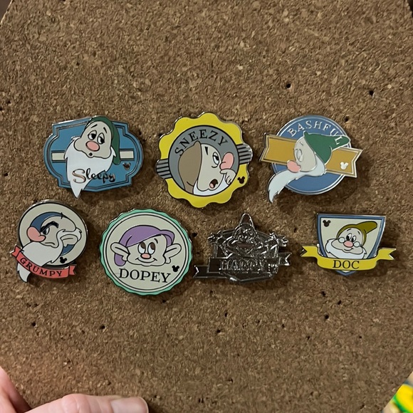 Disney | Other | Disney Hidden Mickey Seven Dwarves Pins | Poshmark